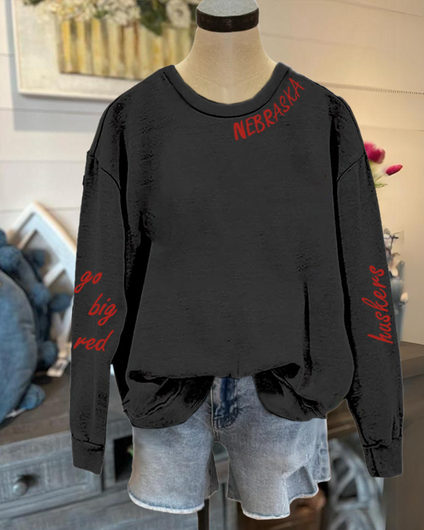 Nebraska Cornhuskers Crew Neck Sweatshirt