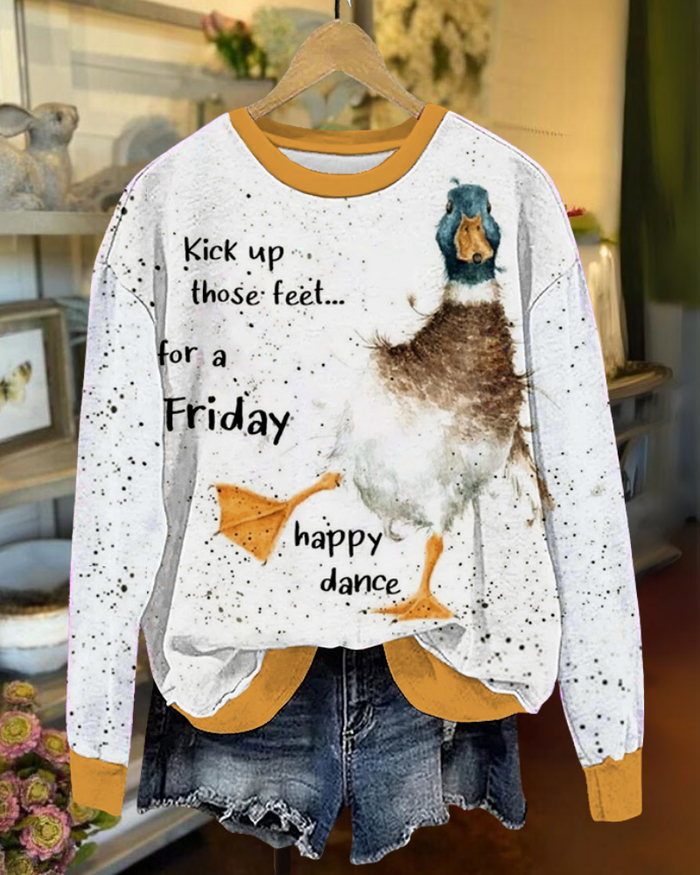 Happy Dancing Duck Sweatshirt